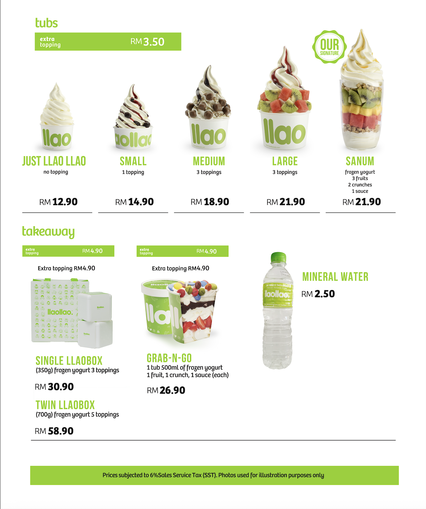 Menu | llaollao
